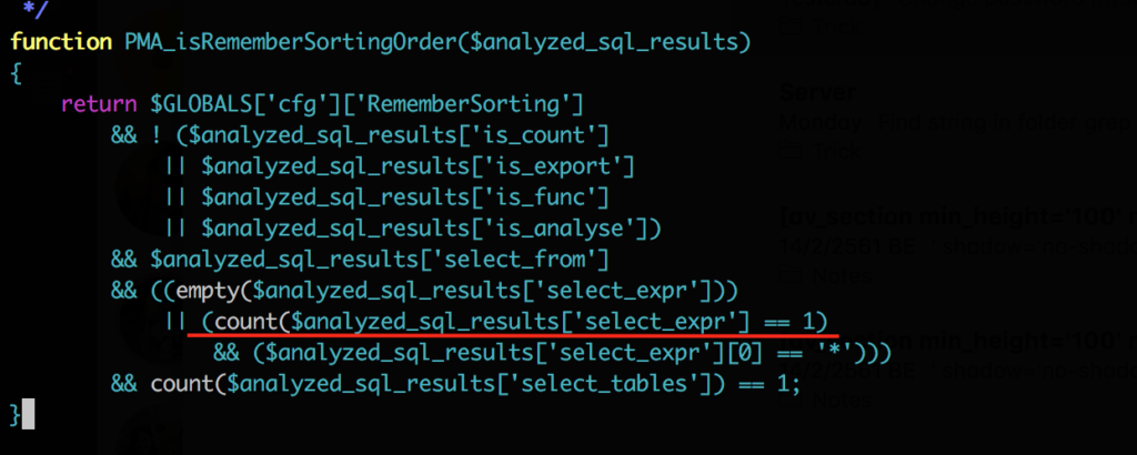 Fix Bug Phpmyadmin [sql.lib.php] | Server Knowledge Base
