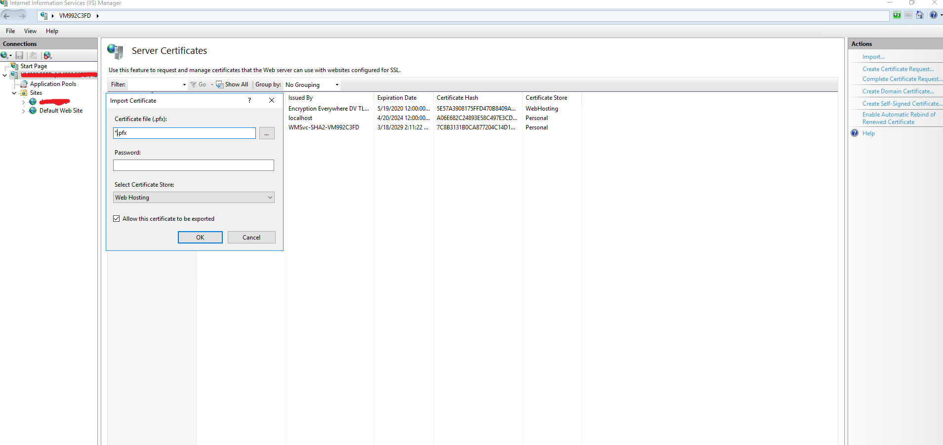 Installing Ssl Certificate On Windows Server Using Internet Information 7139